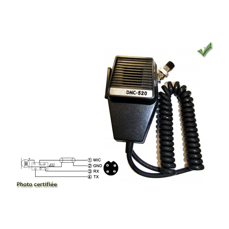 MICRO CB TAGRA 4 BROCHES DMC-520 DIM - MediaCarCenter