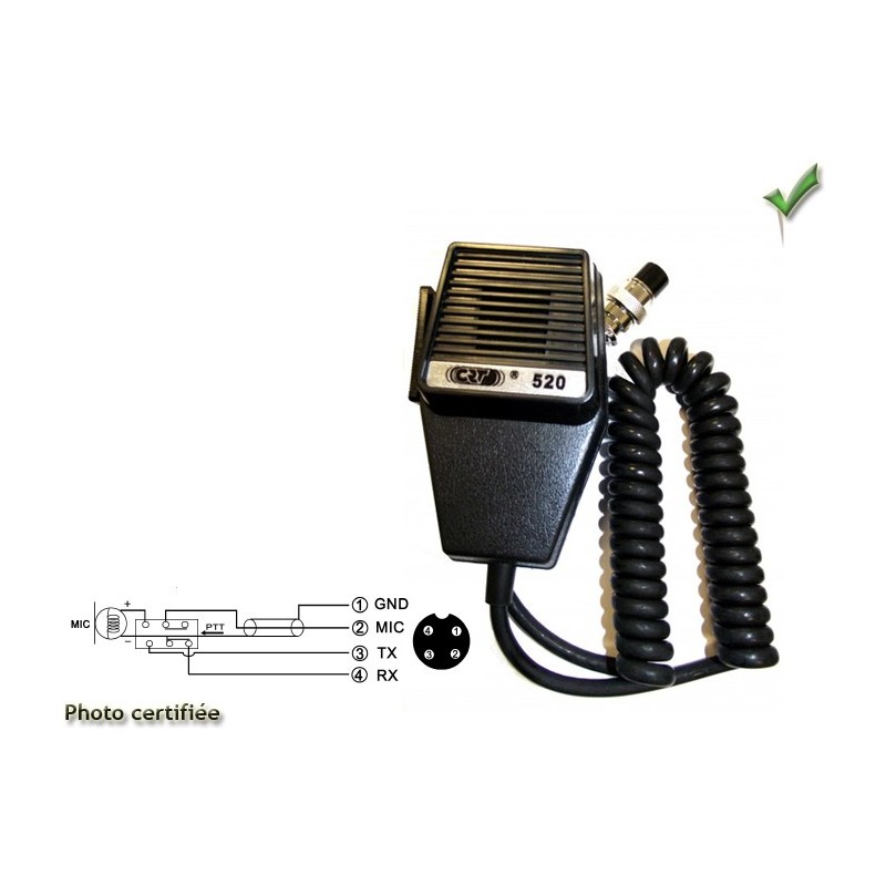 MICRO CB PRESIDENT 4 BROCHES - MediaCarCenter