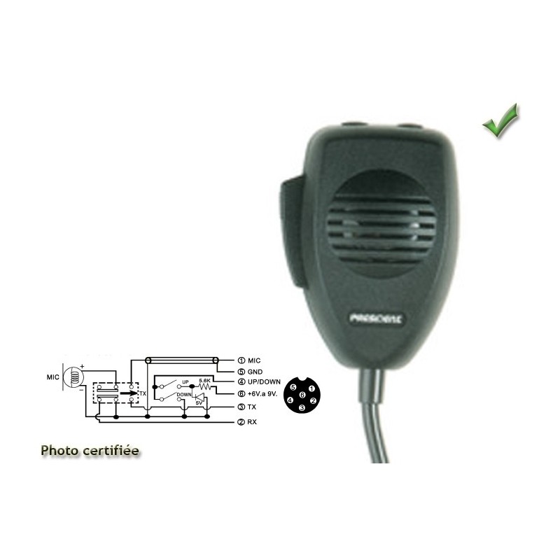 MICRO CB PRESIDENT 6 BROCHES UPDOWN JOHNSON HERBERT - MediaCarCenter